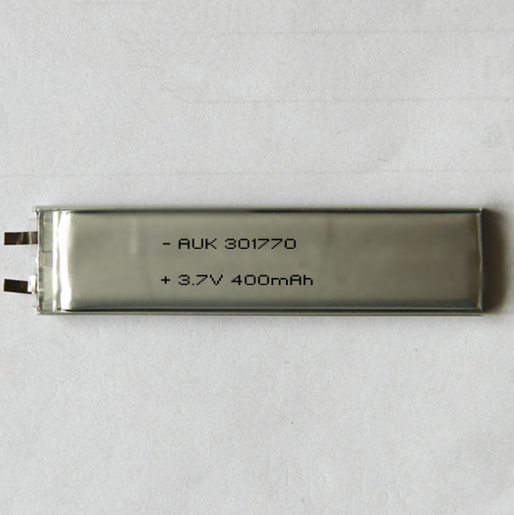 Custom Small LiPo Battery 3.7V 400mAh 301770 LiPo Cell 3mm Thick
