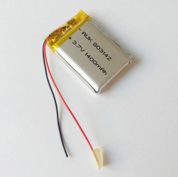 Portable Lightweight LiPo Battery Li Ion Battery 3.7v 1400mah Lithium ...