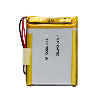 3.7V 3600mAh Small LiPo Battery Polymer Cell For Mobile Headlight