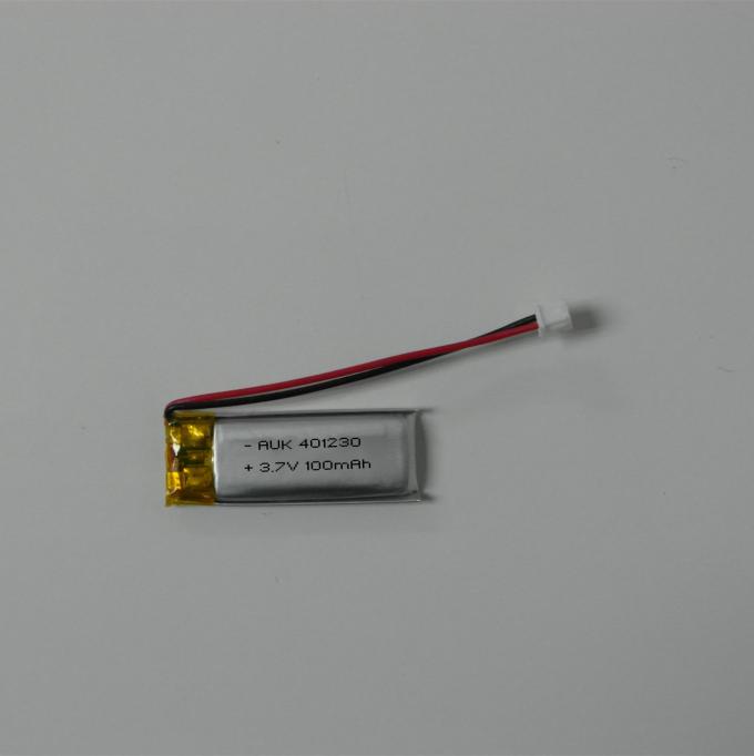 Small Lithium Ion Polymer Battery 3.7v 100mah LiPo Battery 401230